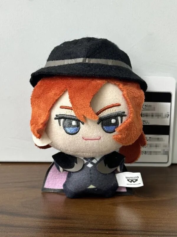 Мягкая игрушка Аниме Мягкие Игрушки Чуя НакахараBungo Stray Dogs Nakahara Chuuya Плюшевая игрушка-подвеска 10CM