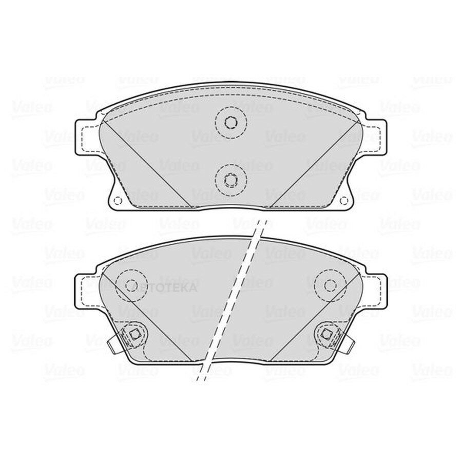 Колодки тормозные VALEO 601705