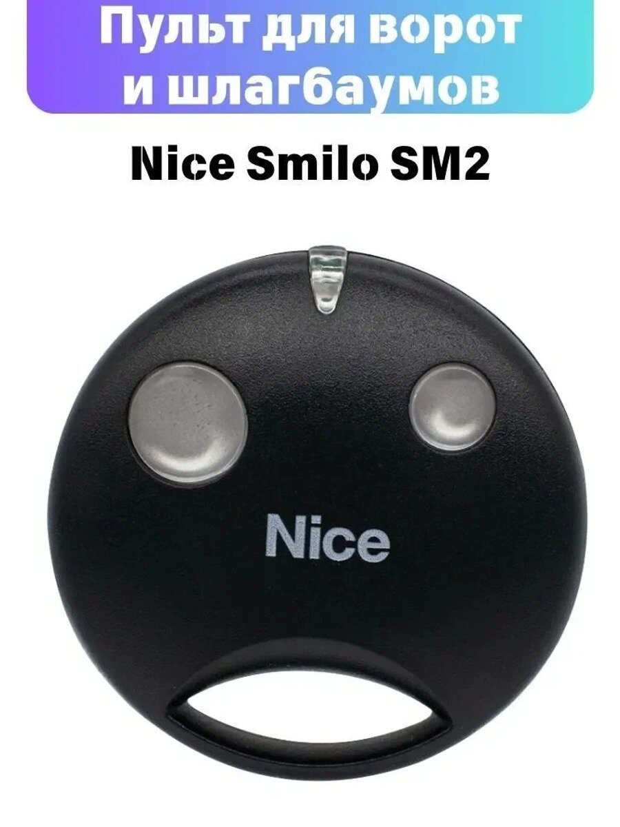 Пульт для автоматики ворот и шлагбаумов Nice Smilo SM2/ брелок Найс / Умный дом
