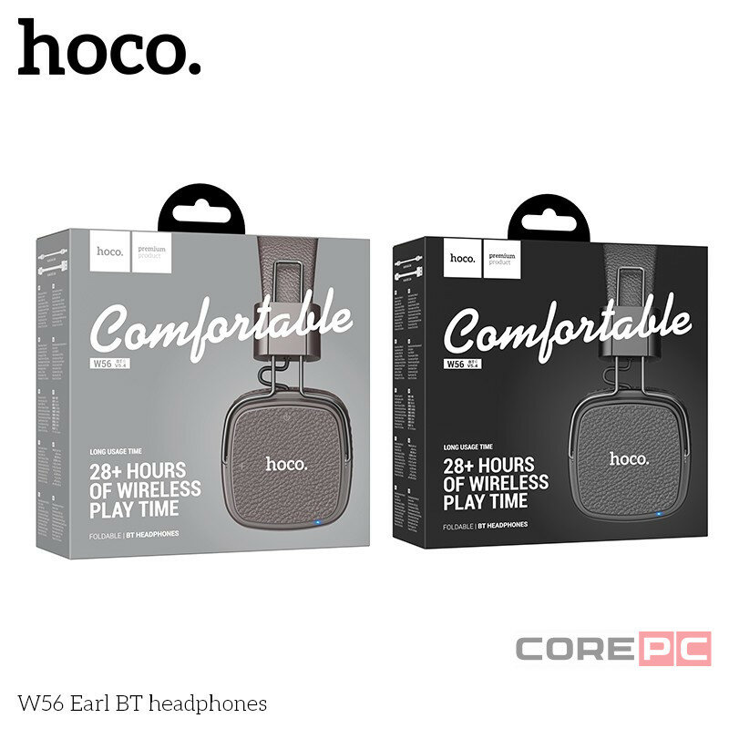 Стереонаушники Bluetooth полноразмерные Hoco W56 BT5.4 черные