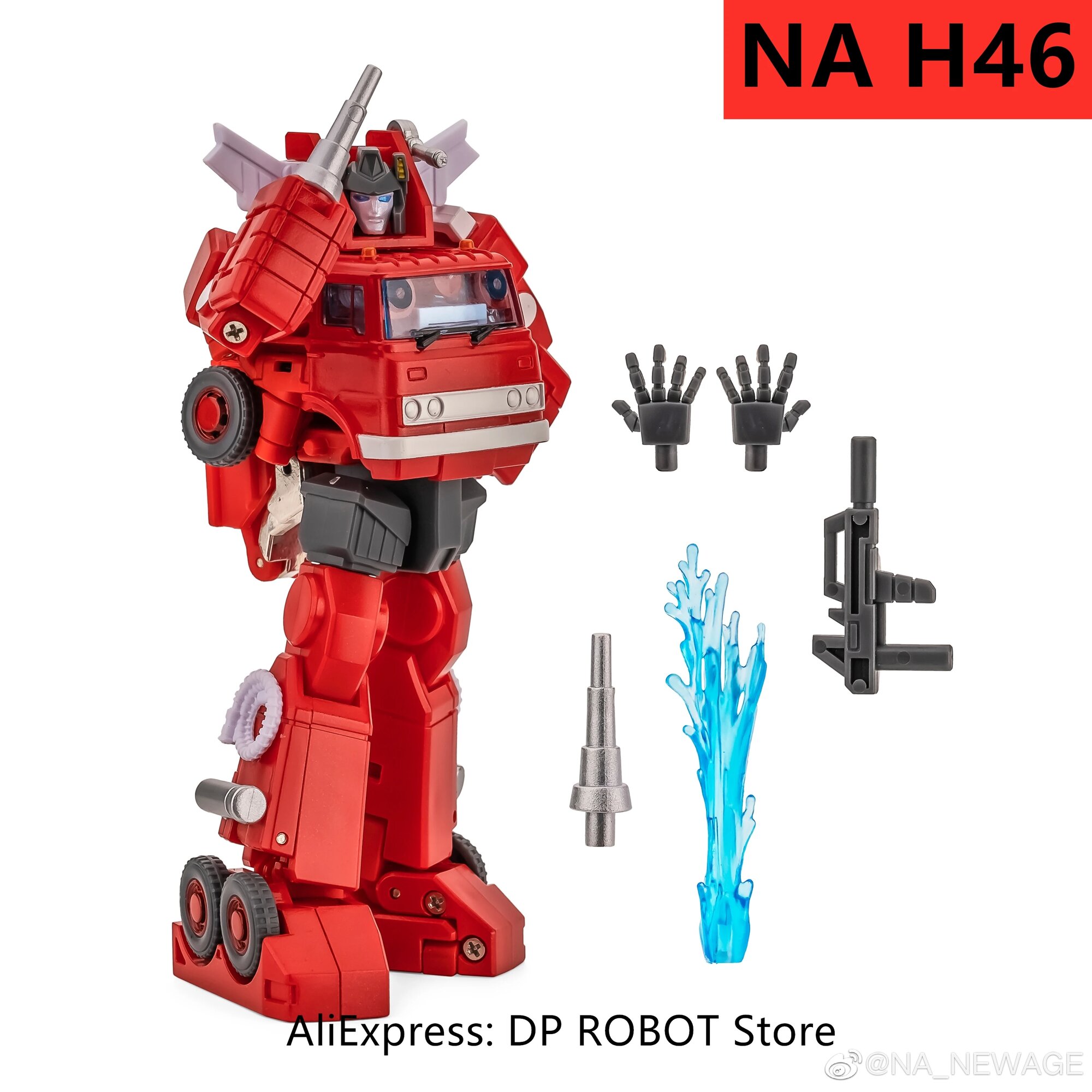 Фигурка-трансформер NEW Age NA H46 H47 H46W H46B Wildfire Инферно, пожарная машина, грейфер Daedalus G1