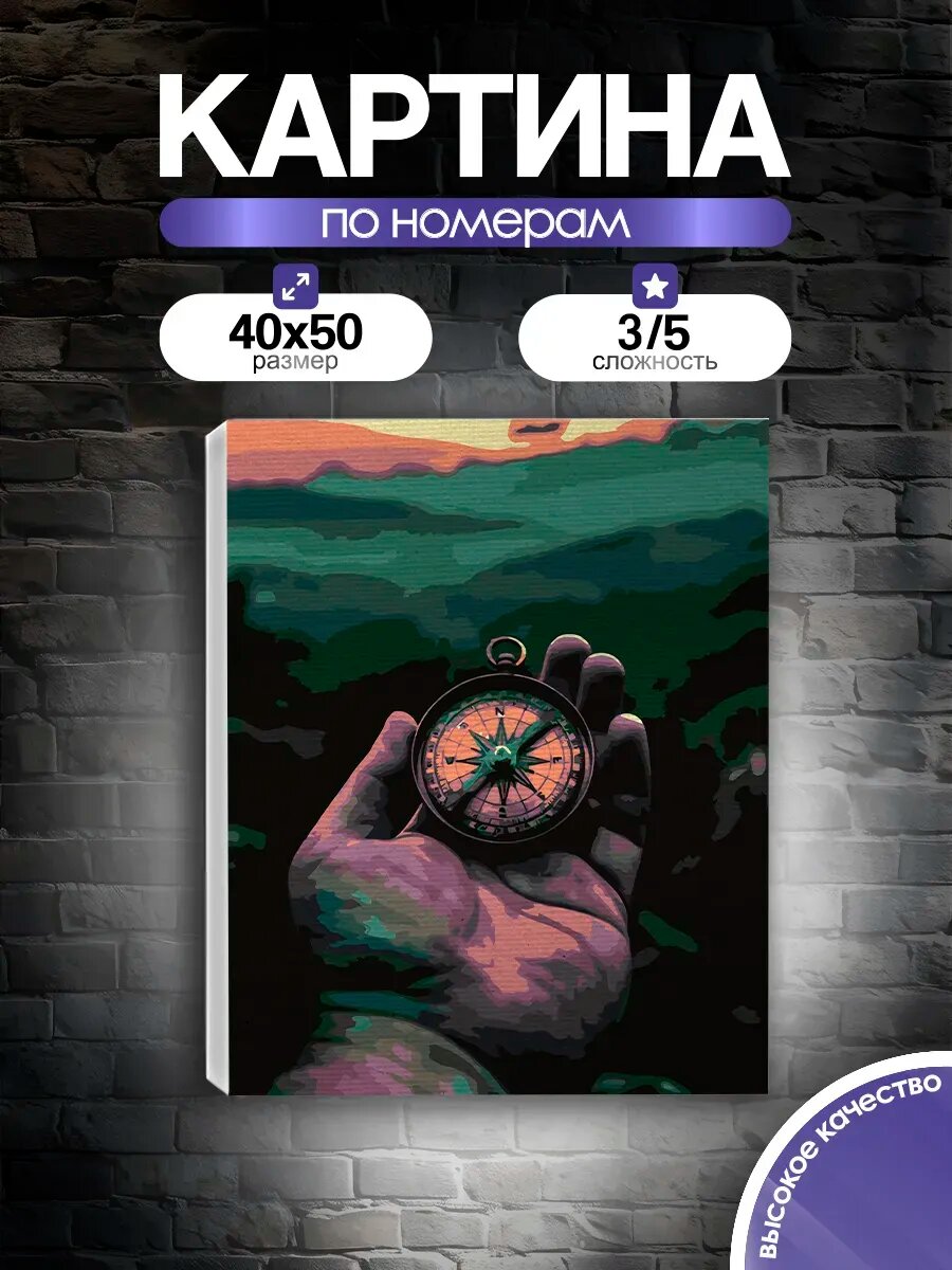 Картина по номерам Компас