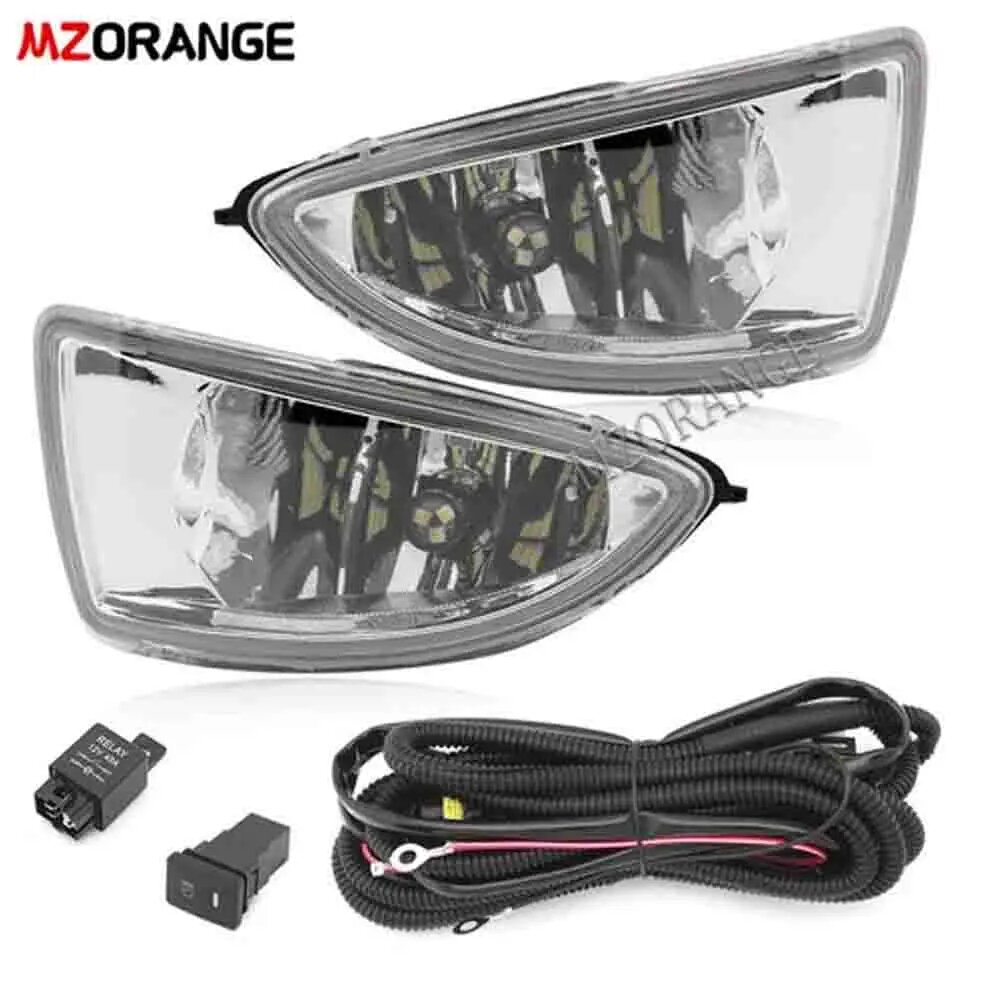 Светодиодные противотуманные фары в сборе для HONDA CIVIC ES1 ES5 ES6 ES7 ES8 2004 2005, передний бампер, противотуманные фары, автомобильные аксессуары