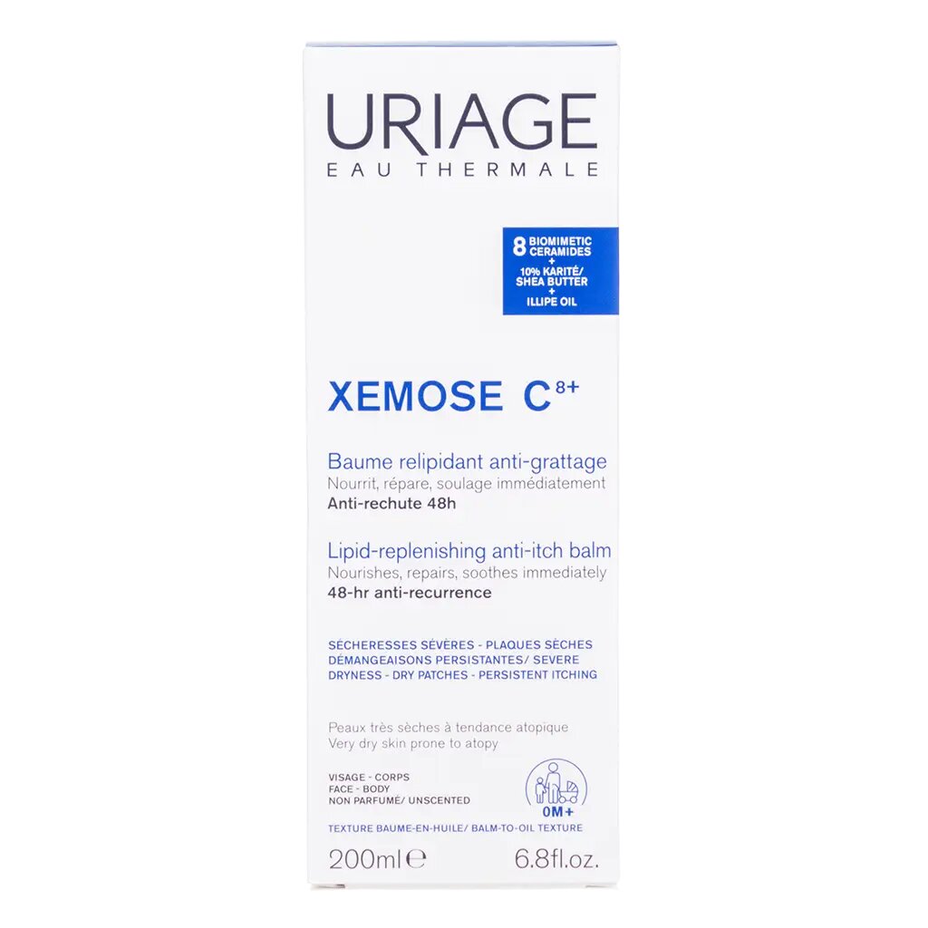 Uriage Xemose C8+ Бальзам успокаивающий липидовосстанавливающий с церамидами 200 мл 1 шт