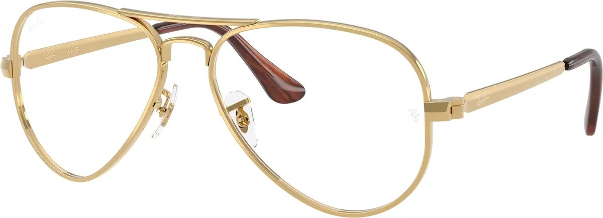Оправа Ray-Ban 0RX3925V 2500, тип оправы ободковая, материал оправы металл, пол унисекс, форма оправы авиаторы