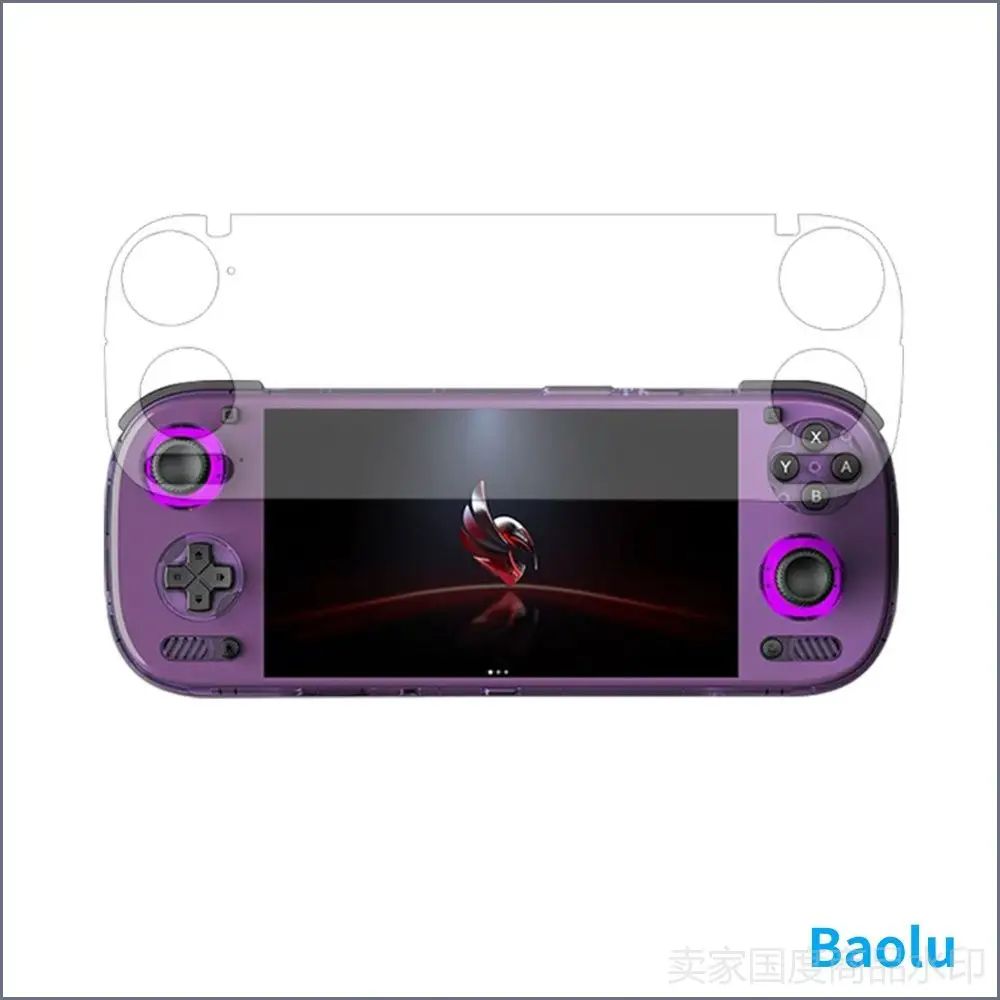 Защитная пленка для игровой консоли AYN Odin3 из закаленного стекла, прозрачная, полное покрытие