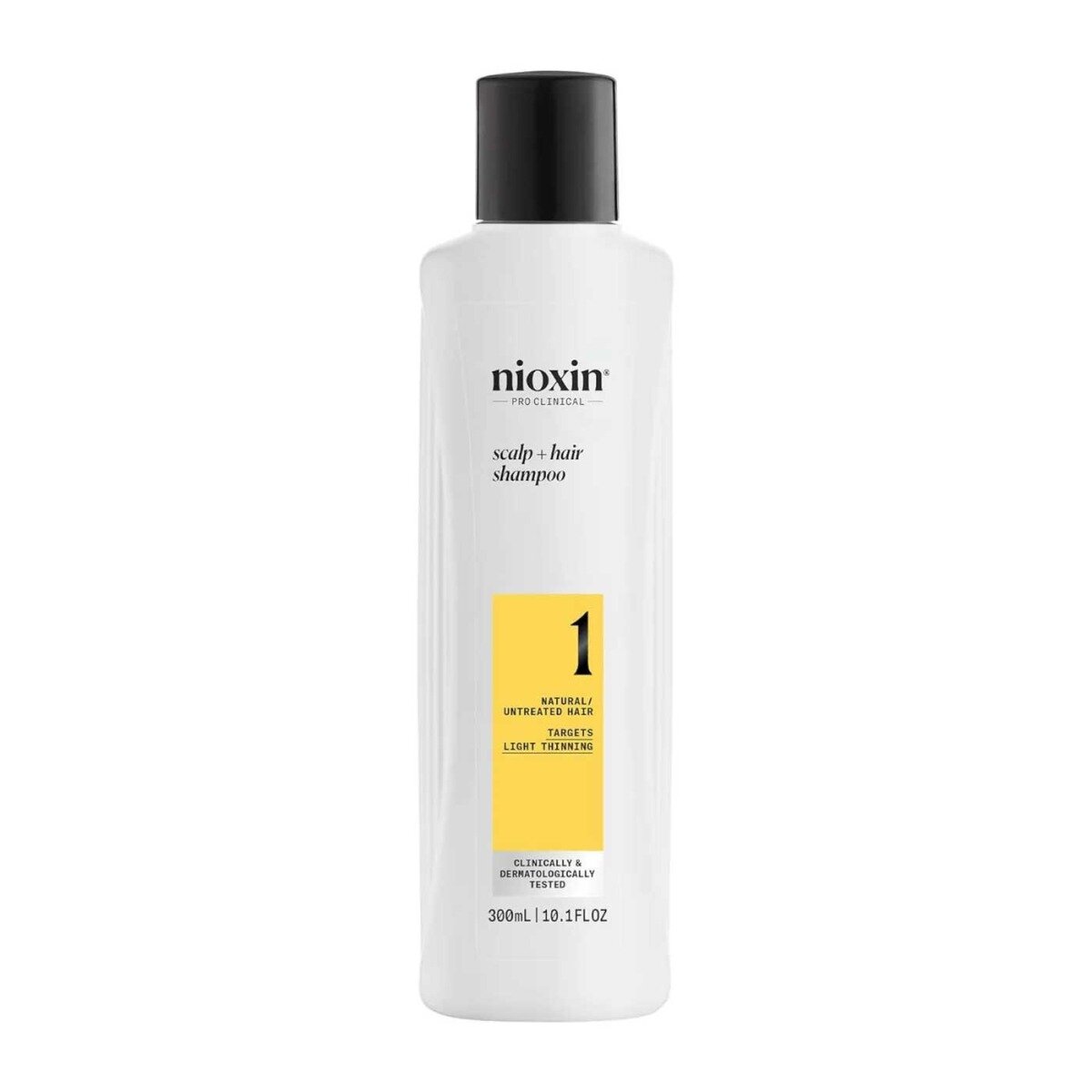 Nioxin System 1 Shampoo - Очищающий шампунь для натуральных волос с тенденцией к истончению 300 мл