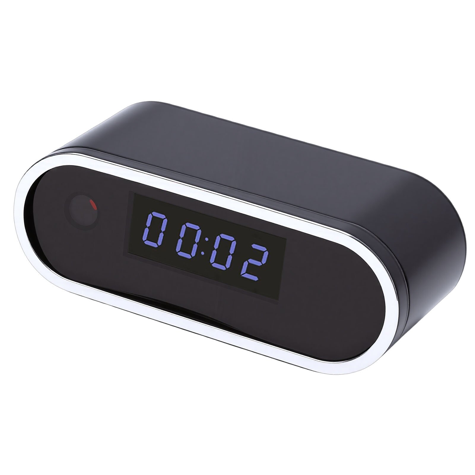 Комнатная камера, беспроводная Wi-Fi 1080P FHD, широкоугольная камера 130°, 12/24 ч, камера с часами и приложением для ночного режима с обнаружением движения для спальни