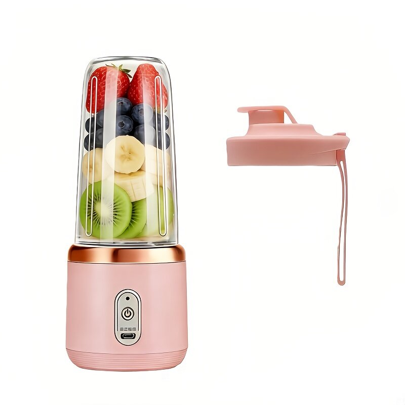 Портативная USB-перезаряжаемая соковыжималка, цвет Sakura Pink, на одну чашку