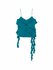 Топ LOVE MOSCHINO Ruffled spaghetti-strap top, размер 44
