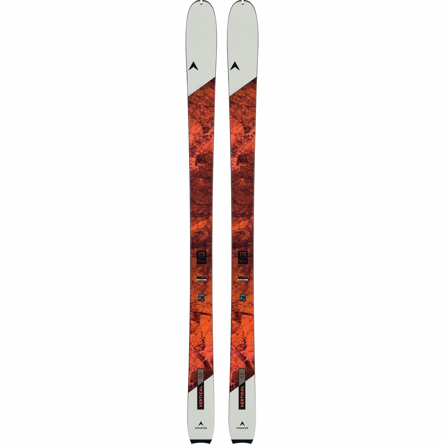 DECATHLON Лыжи Dynastar M-Vertical 88 F-Team 2023, оранжевый, 164 см
