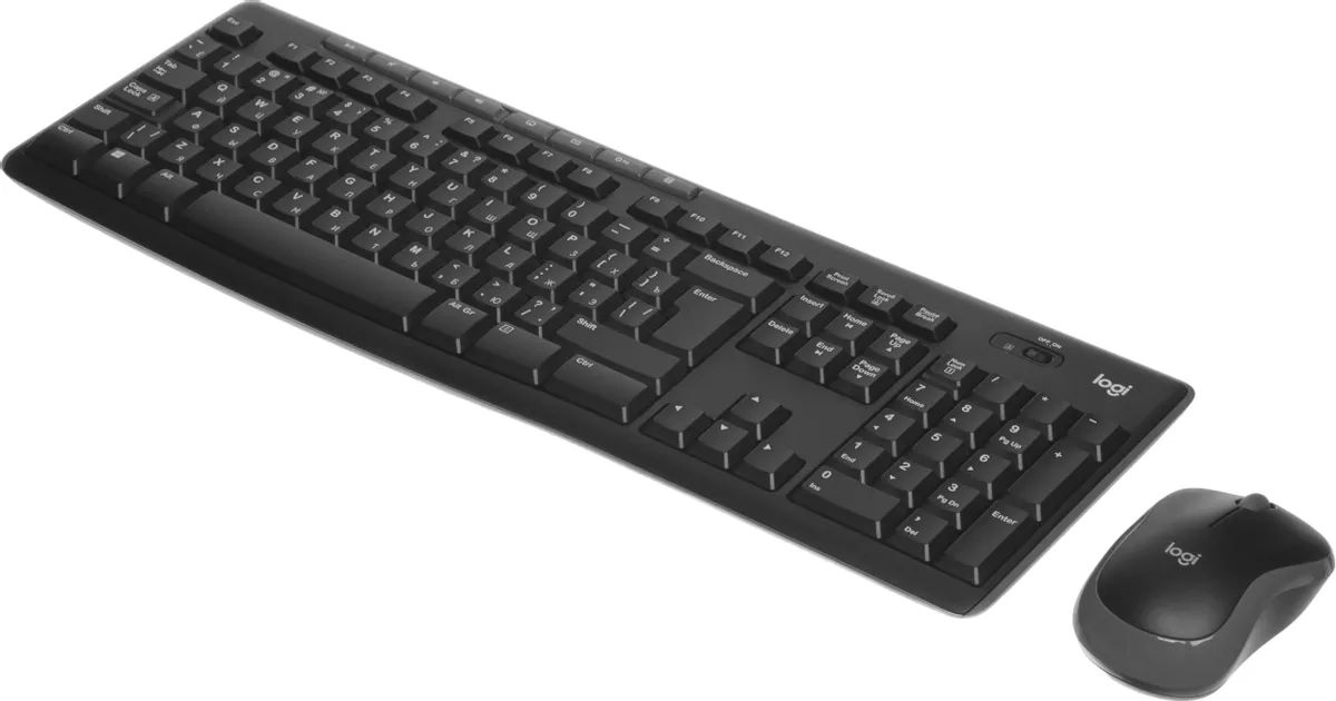 Комплект клавиатура и мышь Logitech Wireless Combo MK270, черный