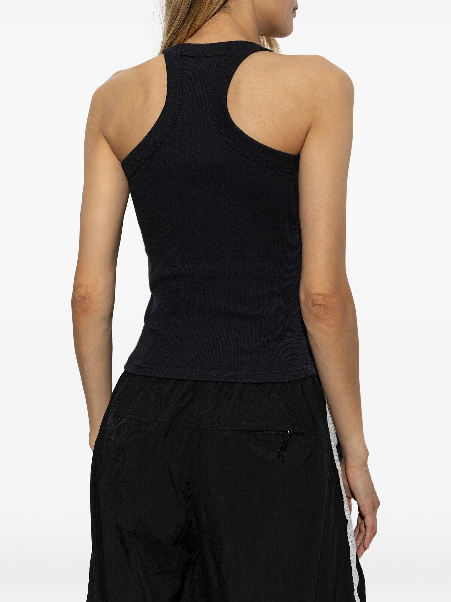 Топ NIKE Chill ribbed racerback top, размер M, black — фото 1