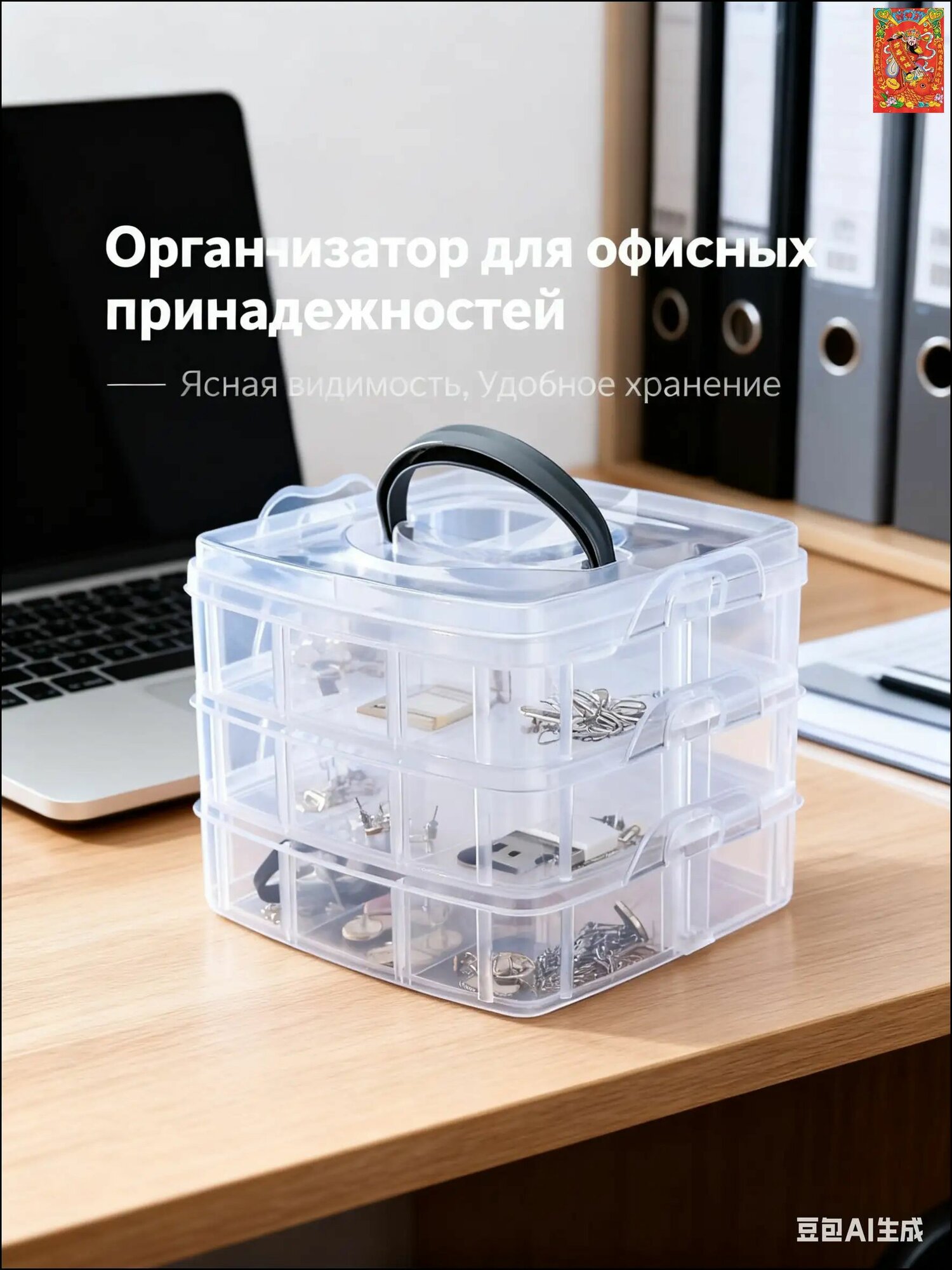 Кофр для хранения вещей прозрачный квадратный, компактный органайзер для дома и путешествий