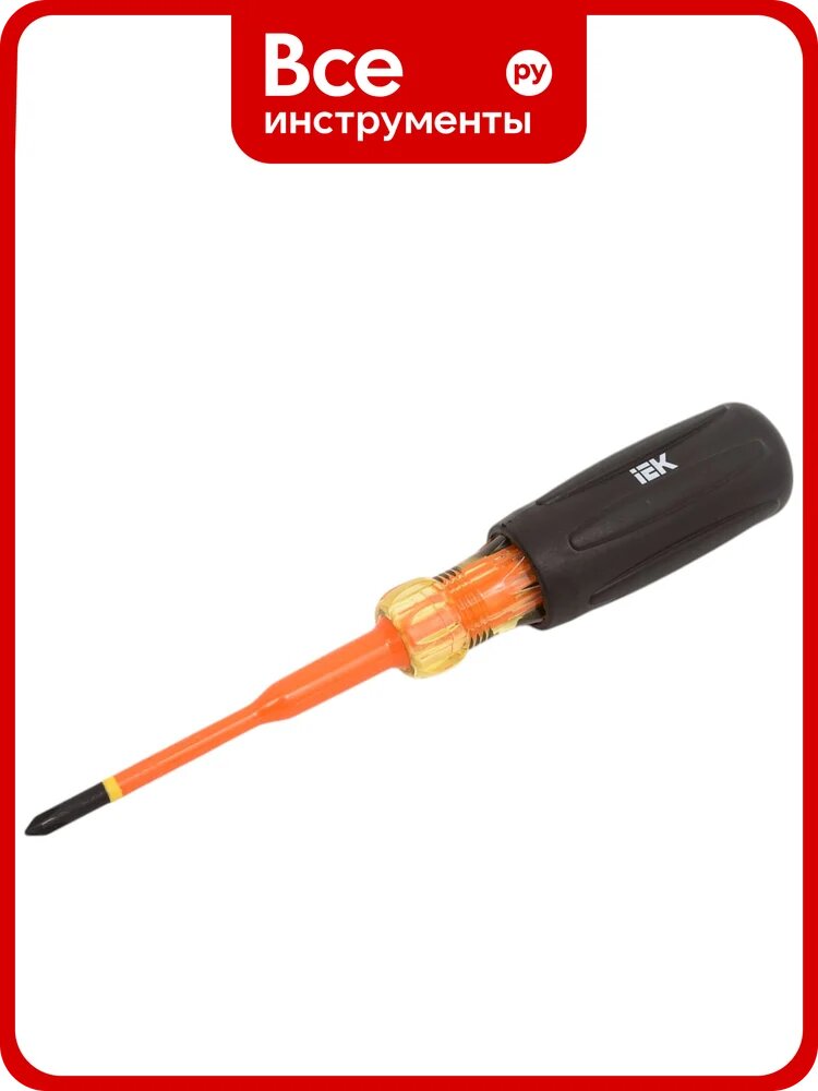 Отвертка IEK Arma2l 5 диэлектрическая slim ph1x80 т3 A2L5-SC31-T3-PH-10-080