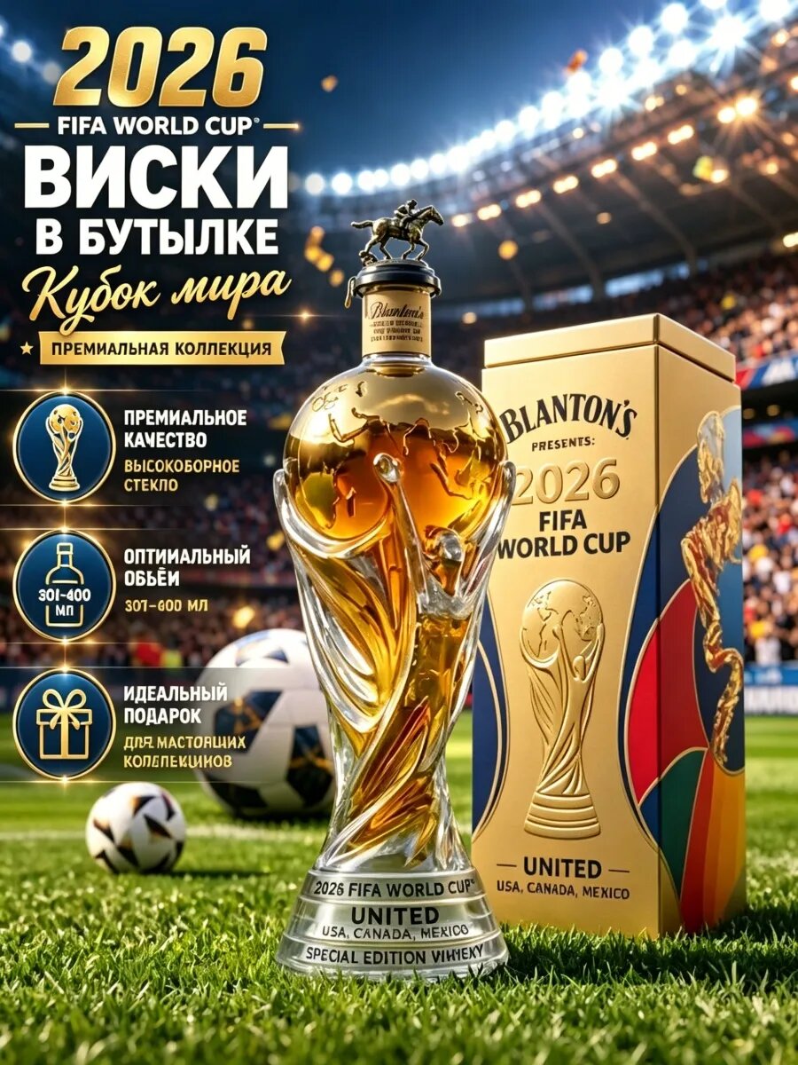 Набор виски ЧМ-2026 в бутылке