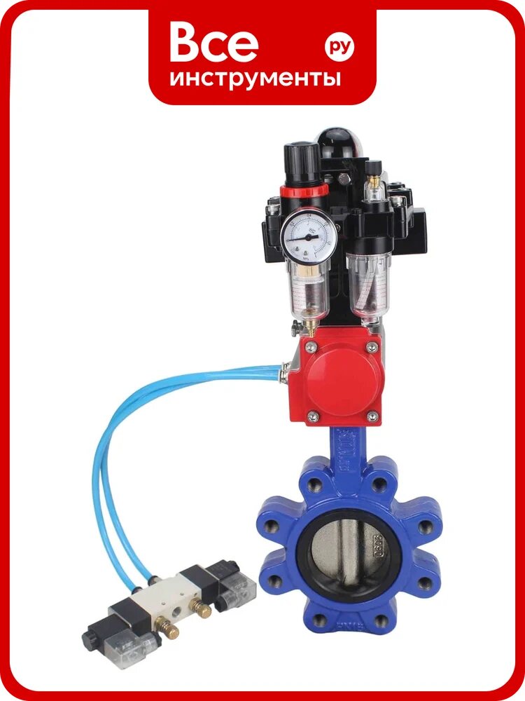 Затвор DN-ru QT450-QT450-EPDM-2W-Fb-H Ду125 Ру16 LUG пн. привод, пн. распред, БПВ, БКВ D050-51630