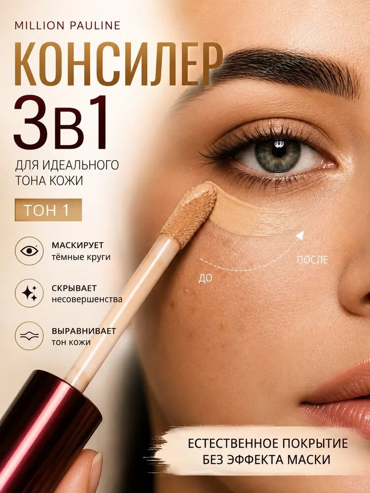 Консилер Collagen 3в1 золотой тон 1