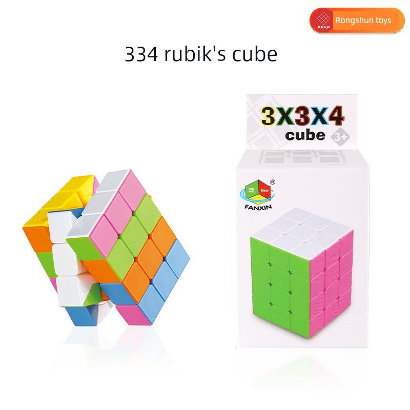 Гладкий нестандартный 3x3 кубик Рубика, игра-головоломка для детей, сплошной цвет, образовательная игрушка, кубик