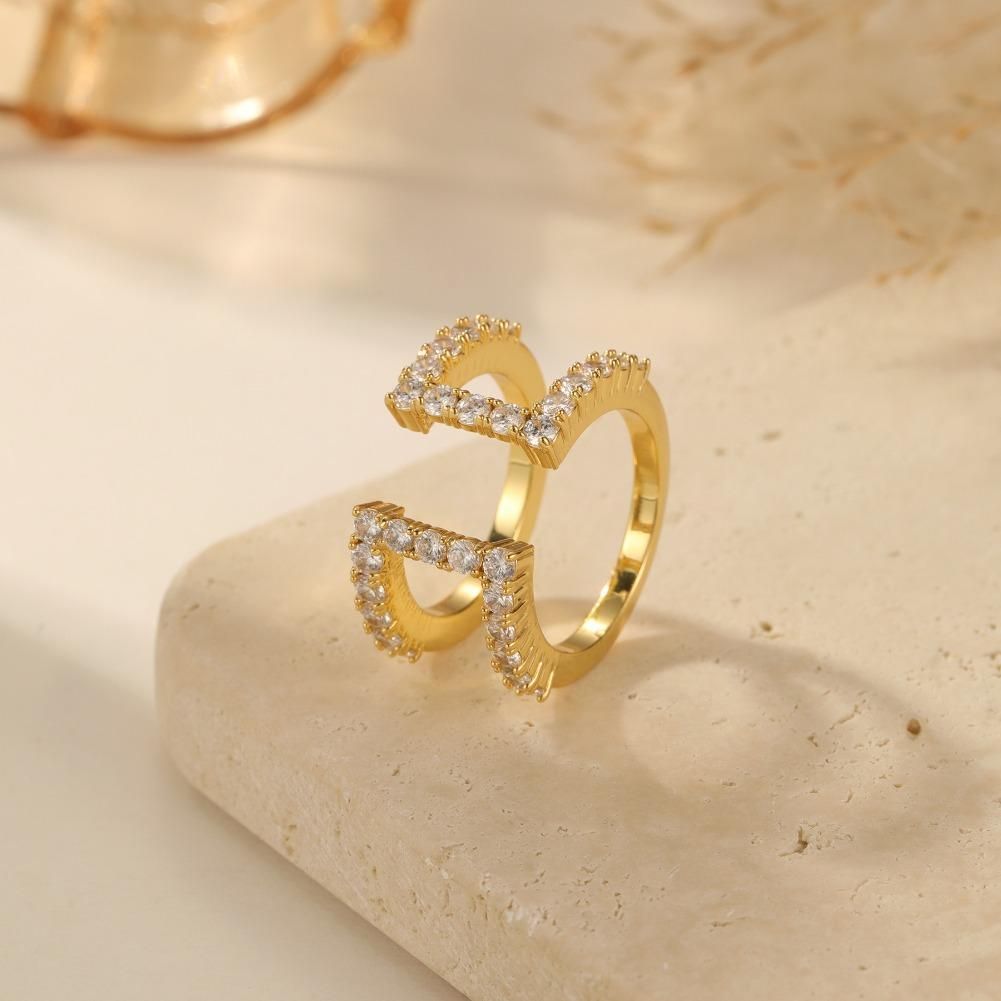 Декоративная накладка на умное кольцо Oura Ring 5/4, золотая, с цирконием, размеры 6-10, 1 шт