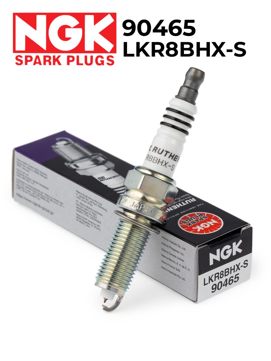 Свечи зажигания рутениевые NGK 90465 LKR8BHX-S RUTHENIUM HX 4 шт