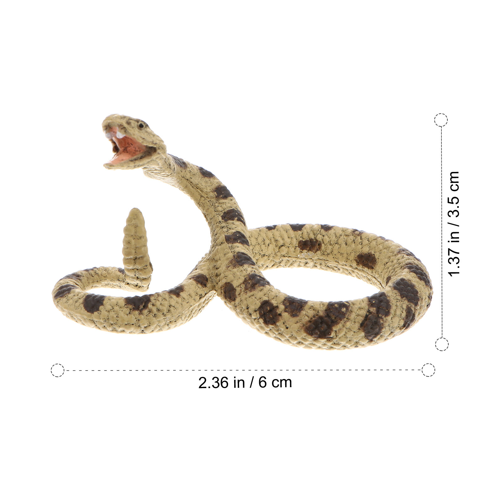 Игрушечная Змея Реалистичная Модель Из Пластика Для Детей 6*4Cm