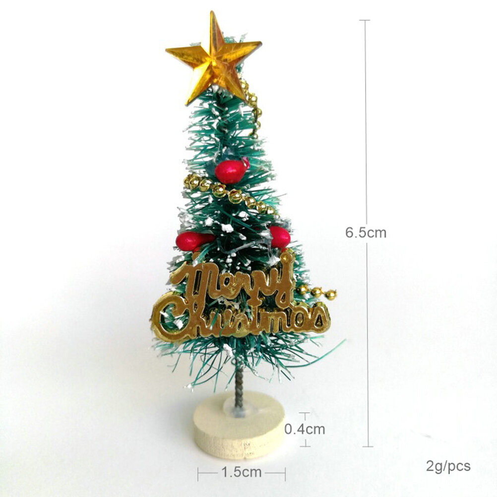 6 Штук Мини Ёлочные Игрушки Креативная Ёлка Для Декора Стола 6.5Cm