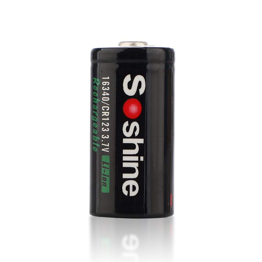 Аккумулятор Li-Ion Soshine CR123 16340 - 3,7 V - 700 mAh перезаряжаемый (Без защиты)