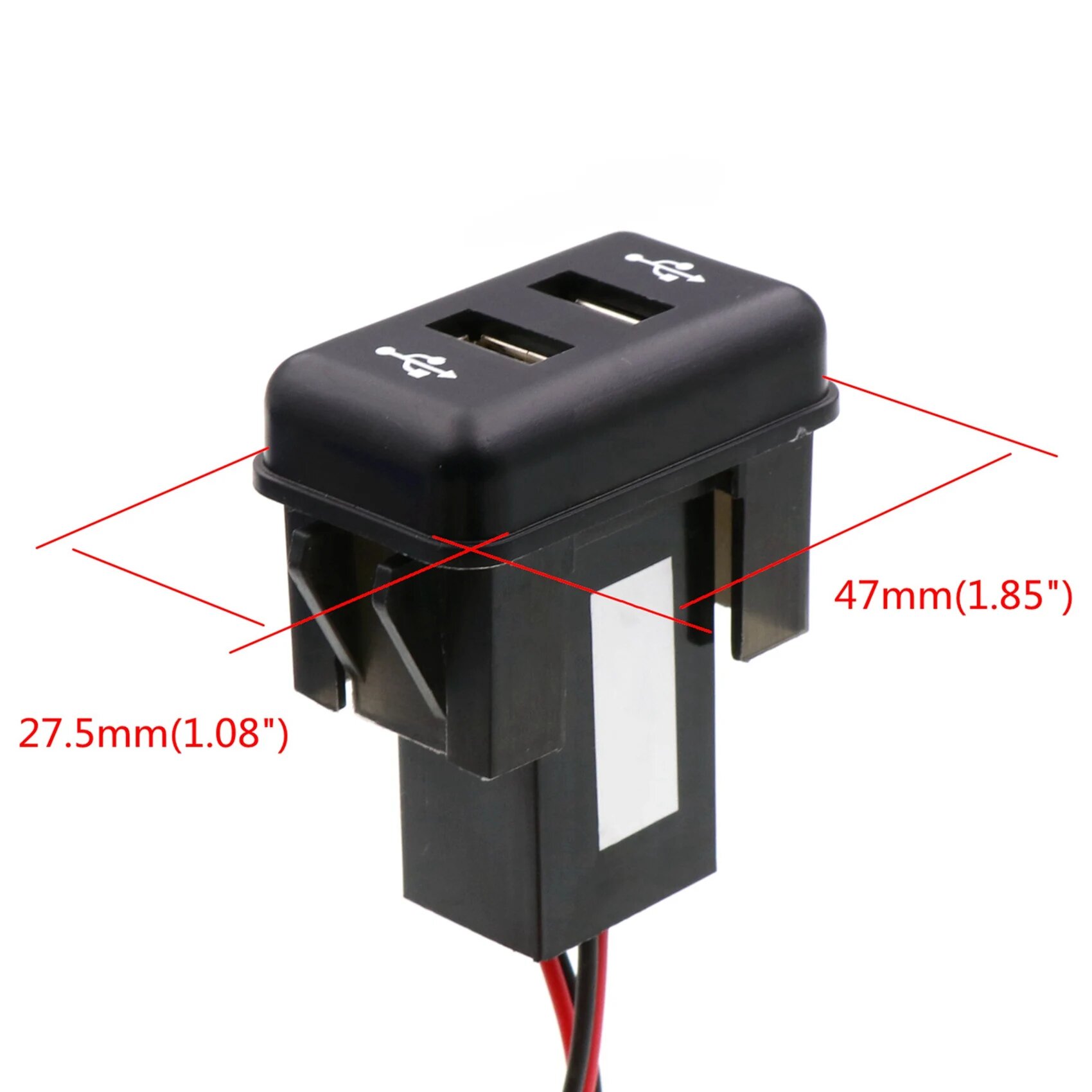 Автомобильная двойная USB-розетка A13Z-Car с LED-подсветкой для VOLVO FH FH12