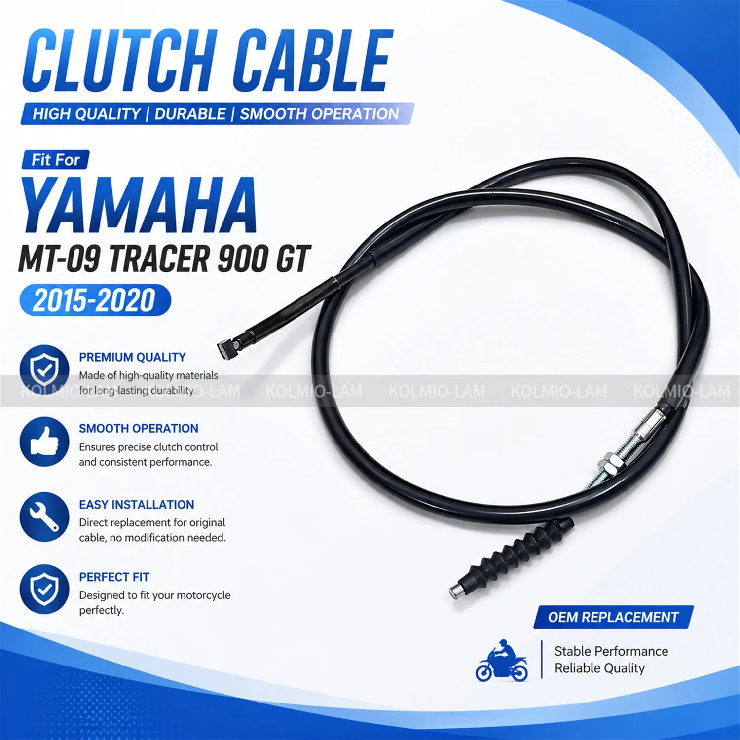 Подходит для YAMAHA MT09 Tracer 900 GT 2015-2020, аксессуары для мотоциклов, трос сцепления, провод для рычага сцепления.