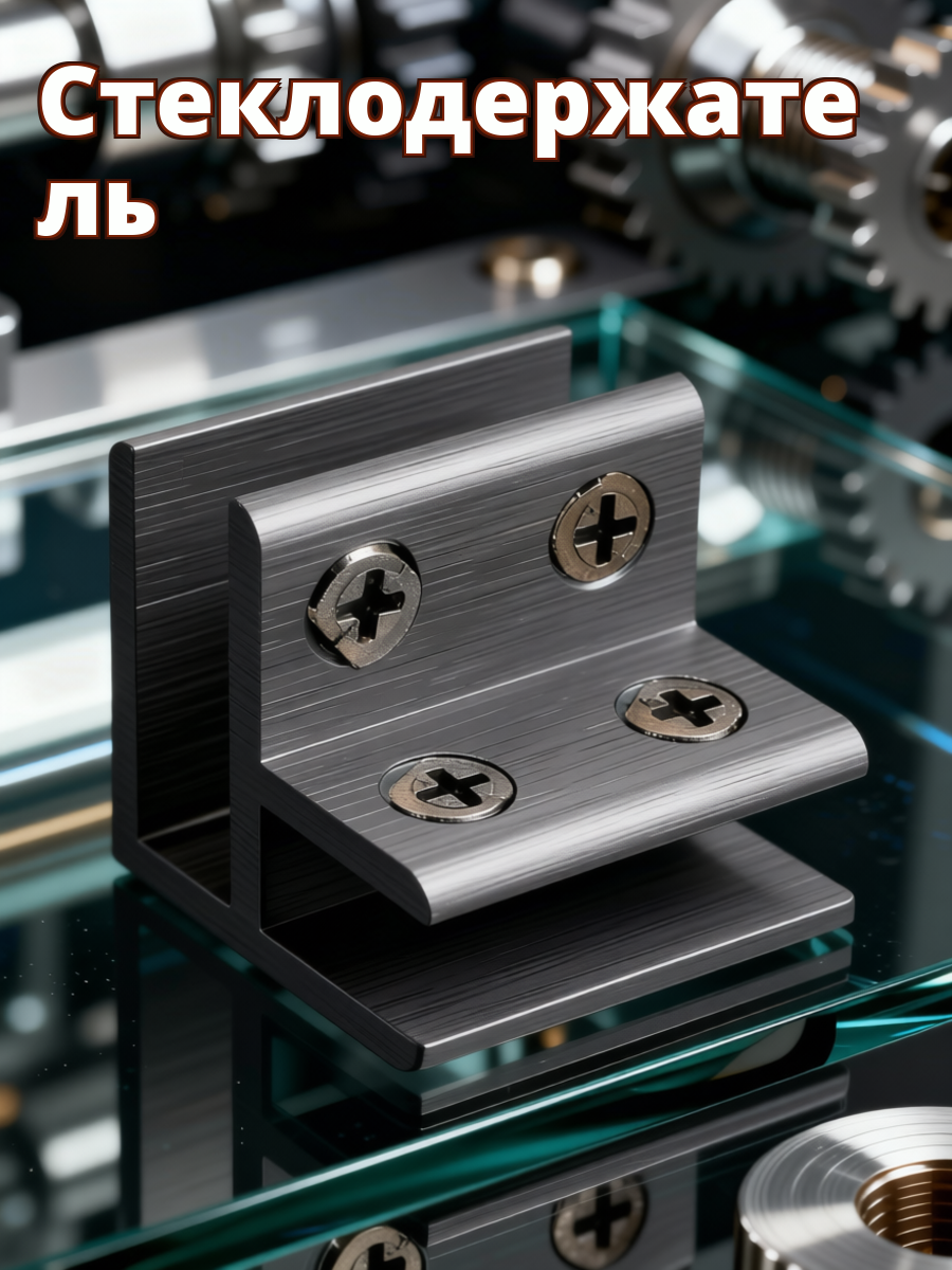 Крепление Для Стеклянных Ограждений Из Алюминиевого Сплава Серебристый 3 9X3 8X3 8CM