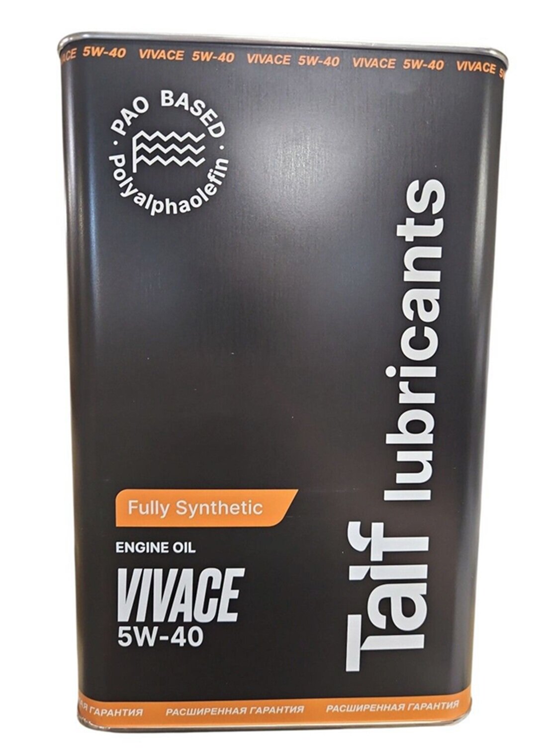 Моторное масло синтетическое TAIF VIVACE 5W-40, 4 литра канистра