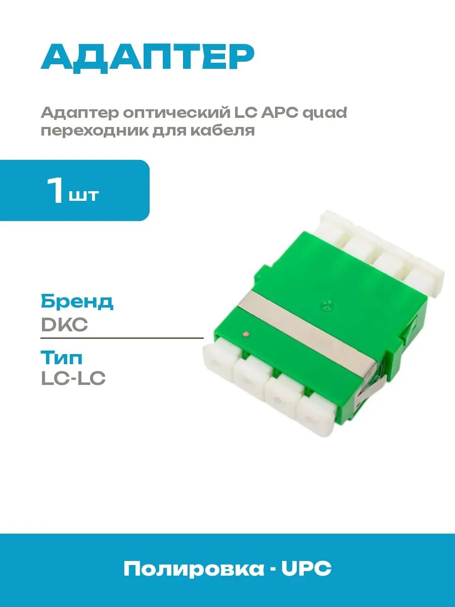 Адаптер LC APC quad оптический для кроссов 4 порта OS2