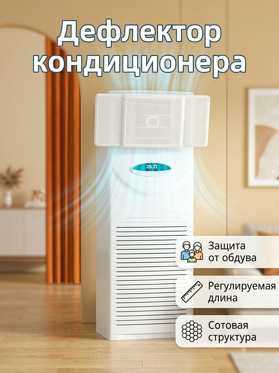 Комплект дефлекторов воздуха для кондиционера, Рассеять холодный воздух