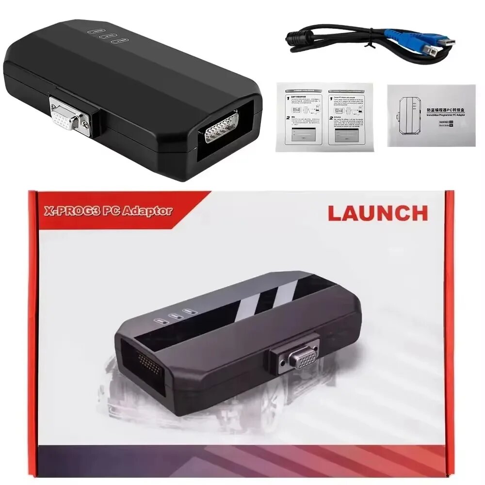 Адаптер LAUNCH X431 X-PROG3 для ПК: инструмент для чтения/записи данных EEPROM-чипов / работы с данными EEPROM-чипов, совместимый с X-PROG 3