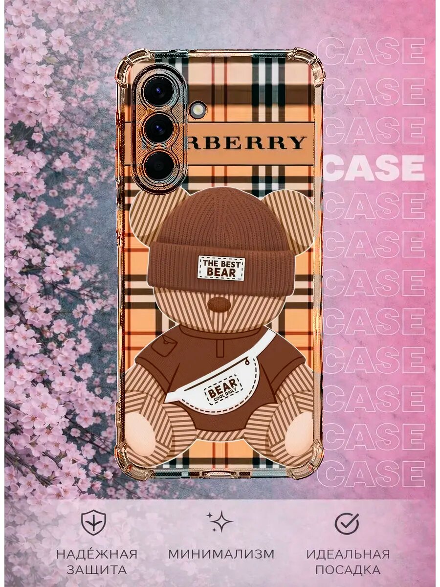 Чехол на Samsung A56 с принтом Медведь Burberry