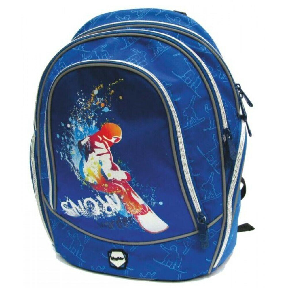 Рюкзак школьный Cosmo II Snowboarder, 36 х 29 х 18 см, синий, 20215-30