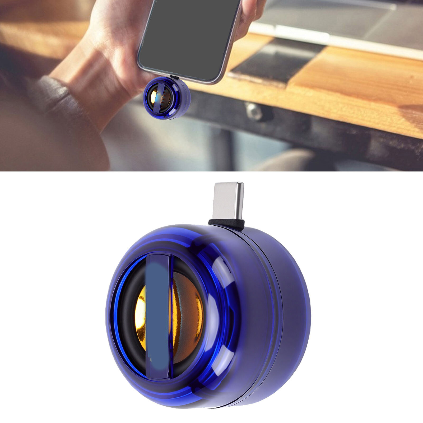 Портативный усилитель звука Type C, 3W, с 5x усилением, для компьютеров и MP3 плееров