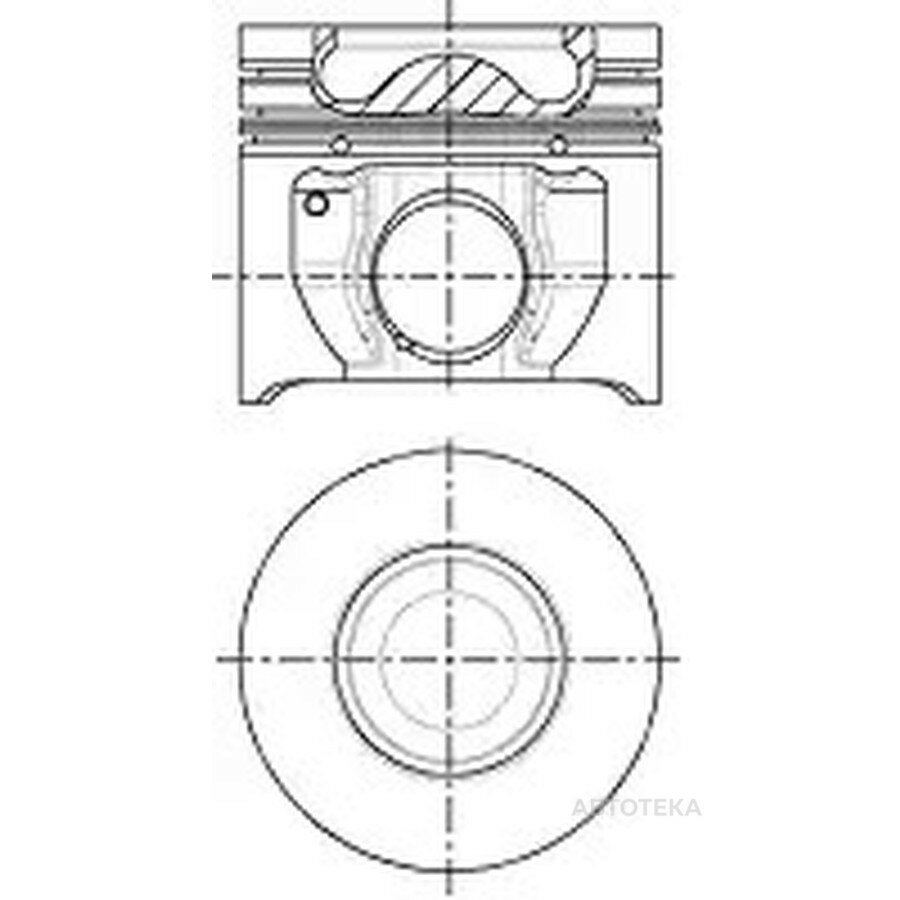 Поршень FORD TRANSIT 24TDCI 06- STD(комплект) NURAL 8714810030