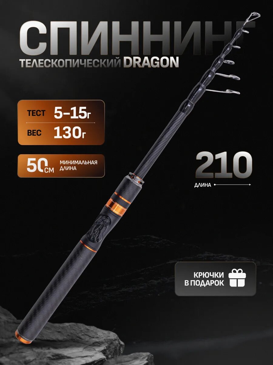 Спиннинг телескопический 2.1м