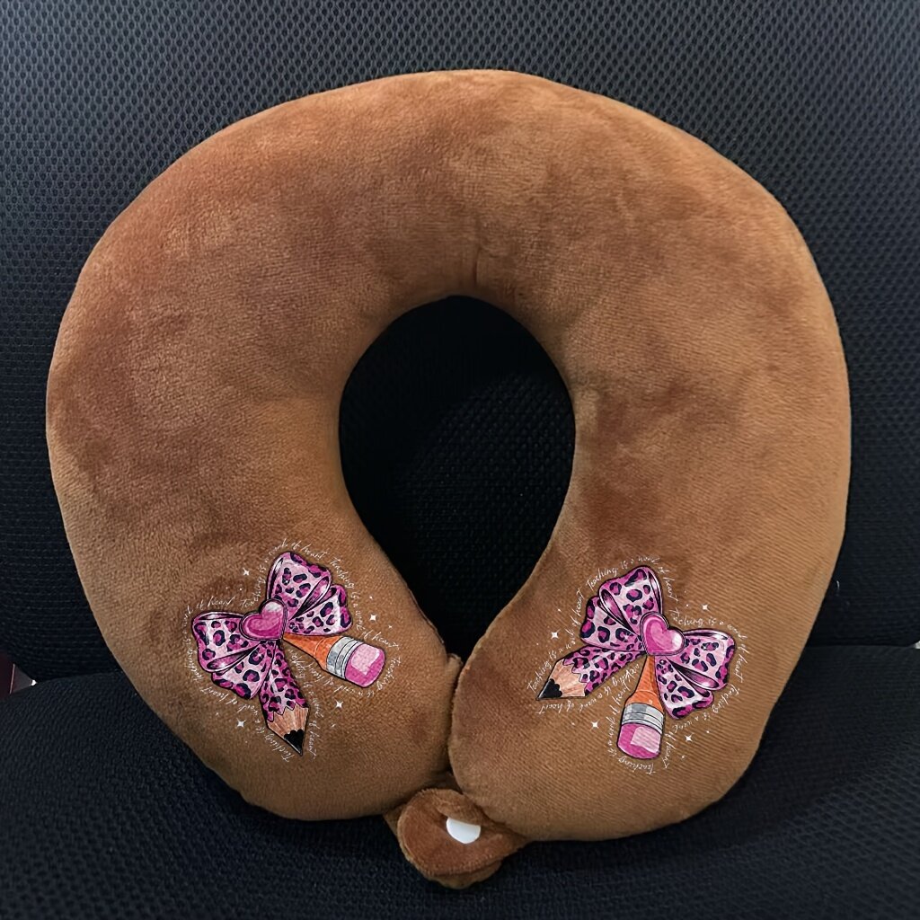 Подушка для шеи с поддержкой, коричневая