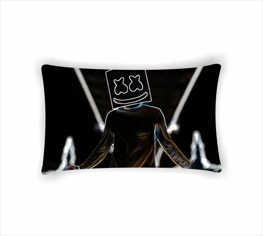 Подушка Marshmello, Маршмэллоу №13, Картинка с двух сторон