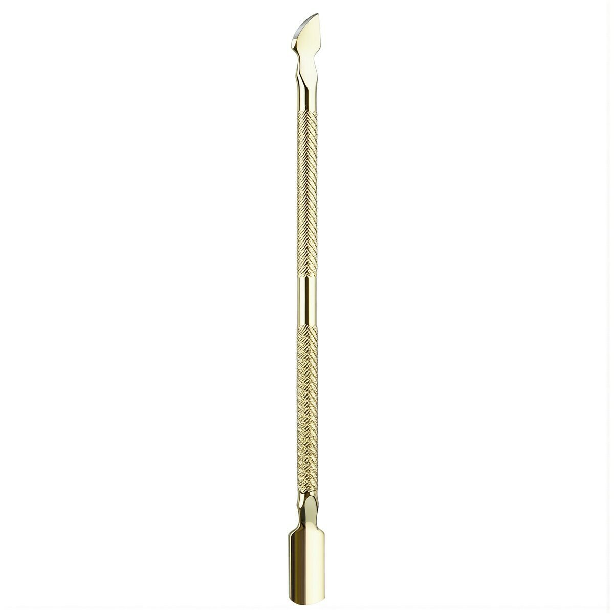 Пушер для кутикулы двусторонний нержавеющая сталь инструмент для маникюра удаление ороговевшей кожи уход за ногтями, Золотой цвет