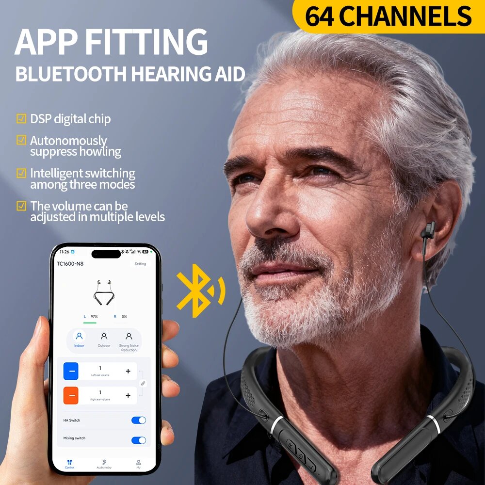 Ting DJ Bluetooth слуховые аппараты для взрослых