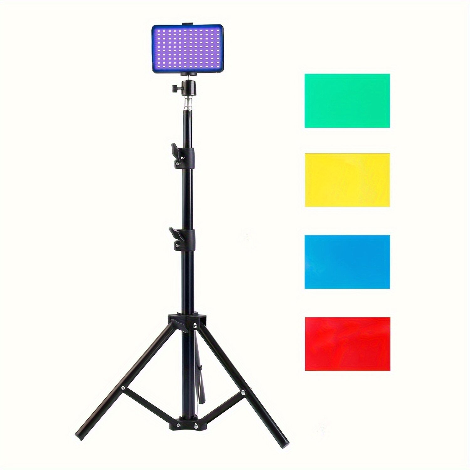 Набор для фотосъемки с регулируемым заполняющим светом, штативом и RGB-фильтром, для фото, видео и прямых трансляций, 1 шт.