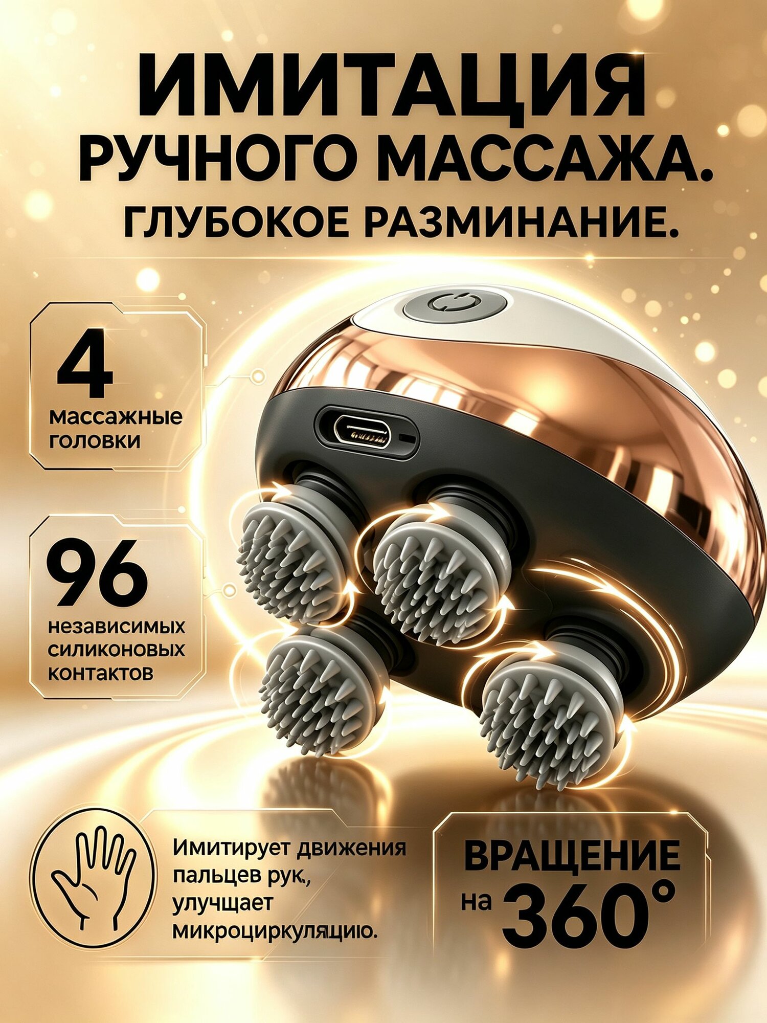 Массажер для головы, лица, шеи и тела электрический, массажер для кошек, Инструкция на русском языке