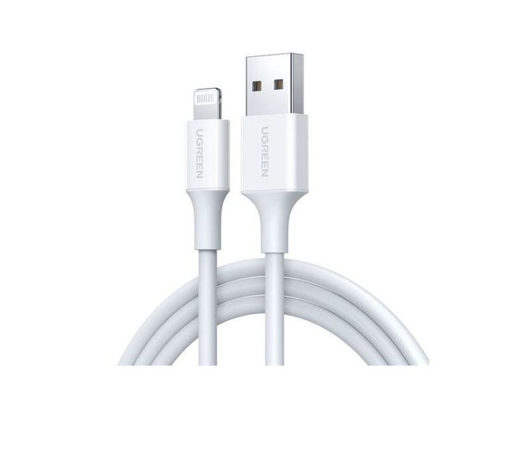 Кабель UGREEN US155 (80313) USB-A Male to Lightning Белый