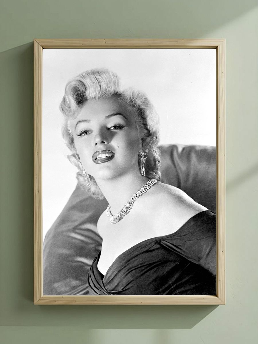Постер, плакат на стену "Портрет Мэрилин Монро / Marilyn Monroe" 42 см х 29,7 см (А3), Без Рамы