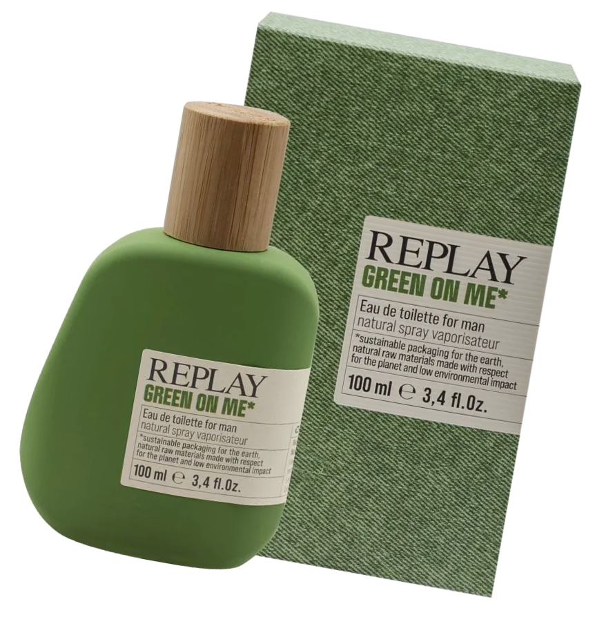 Туалетная вода мужская Реплей Грин Он Ми 100 мл / Replay Green On Me For Man
