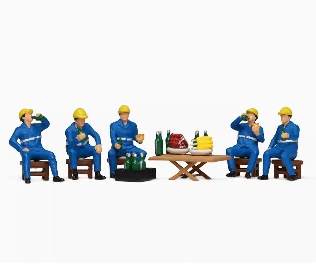 Фигурки строителей HO 1:87, набор